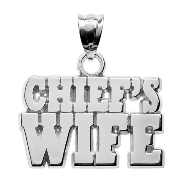 Tiley & Bells | Jewelry | Ss Chiefs Wife Block Letters | Poshmark